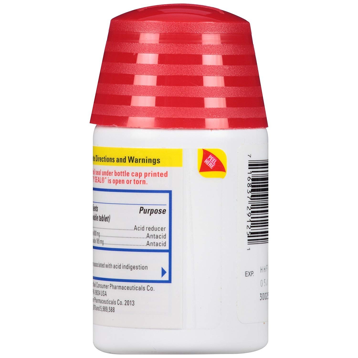 Pepcid Complete Famotidine Calcium Carbonate Heartburn Relief Berry 25 ...