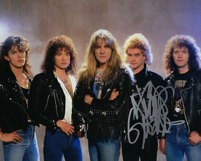 GFA Saxon Band Drummer * NIGEL GLOCKLER * Signed Autographed 8x10 Photo ...