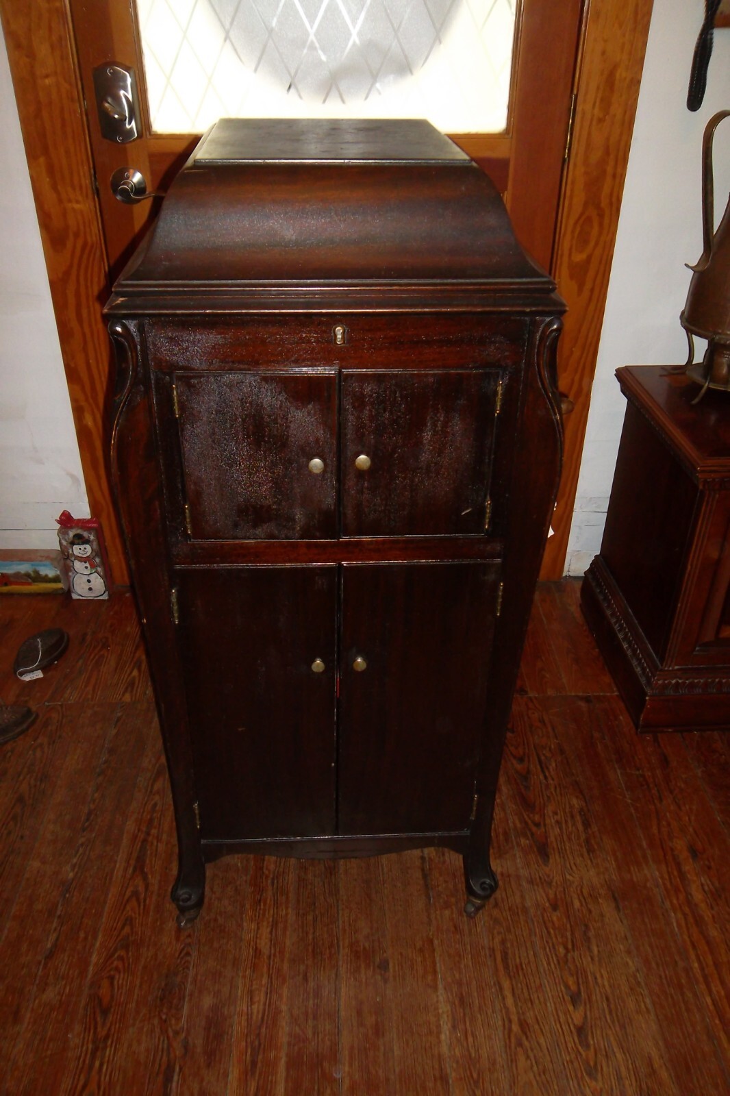 Antique Victor Victrola Phonograph & Cabinet | eBay