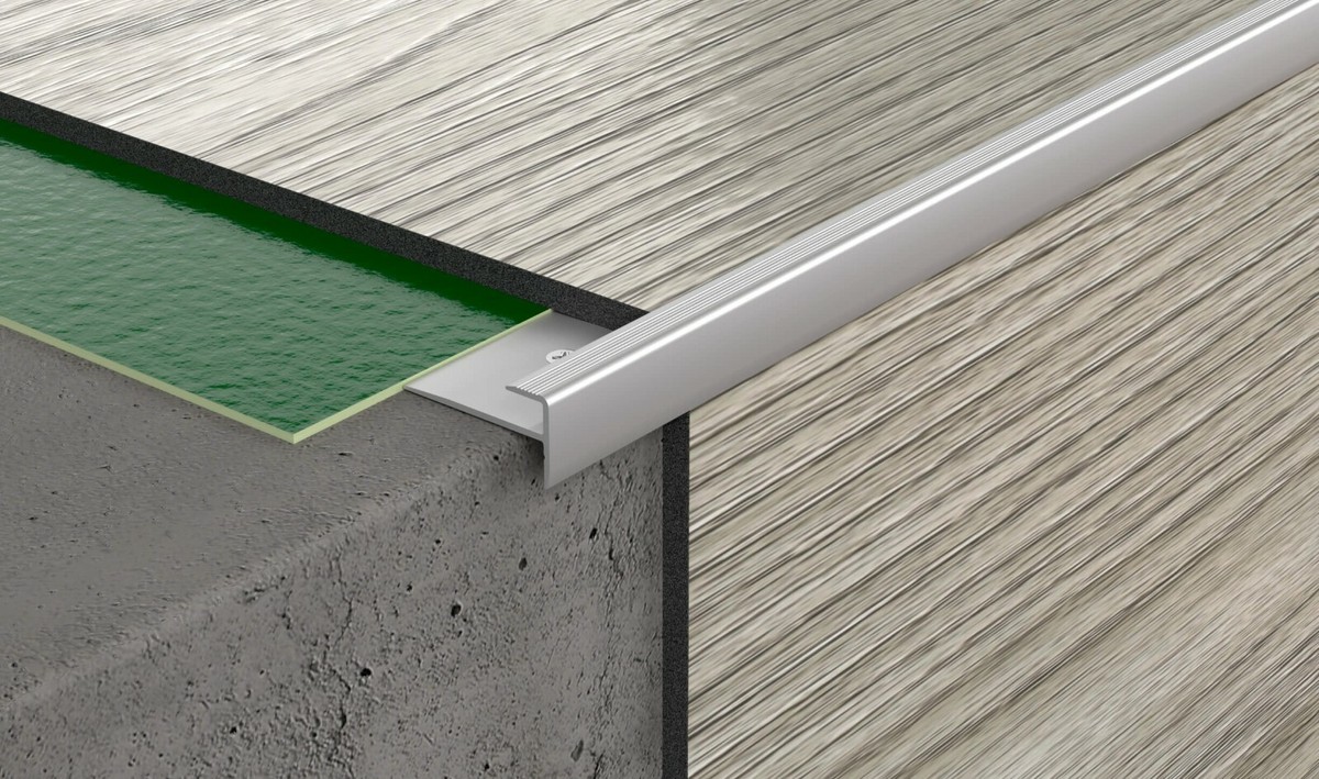 Vinyl Stair Edging Trim Huwena 36'' /40'' /48'' /84'' Stair Nosing