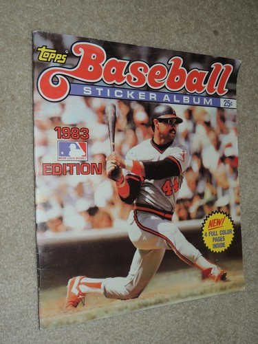 1983 Topps Baseball Sticker Album Yearbook With Stickers Reggie Jackson ...
