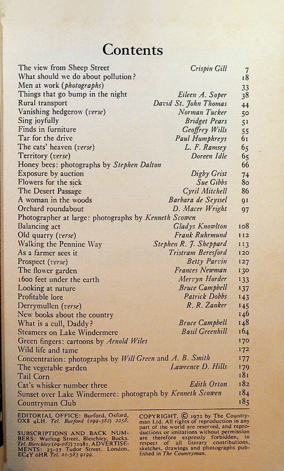The Countryman Magazine Spring 1972 Kenneth Scowen Honey Bees Lake ...