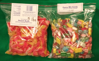 5-LB BAG OF PEACH BUDS CANDY & A 5 LB BAG OF CHRISTMAS CANDY COMPBO | eBay