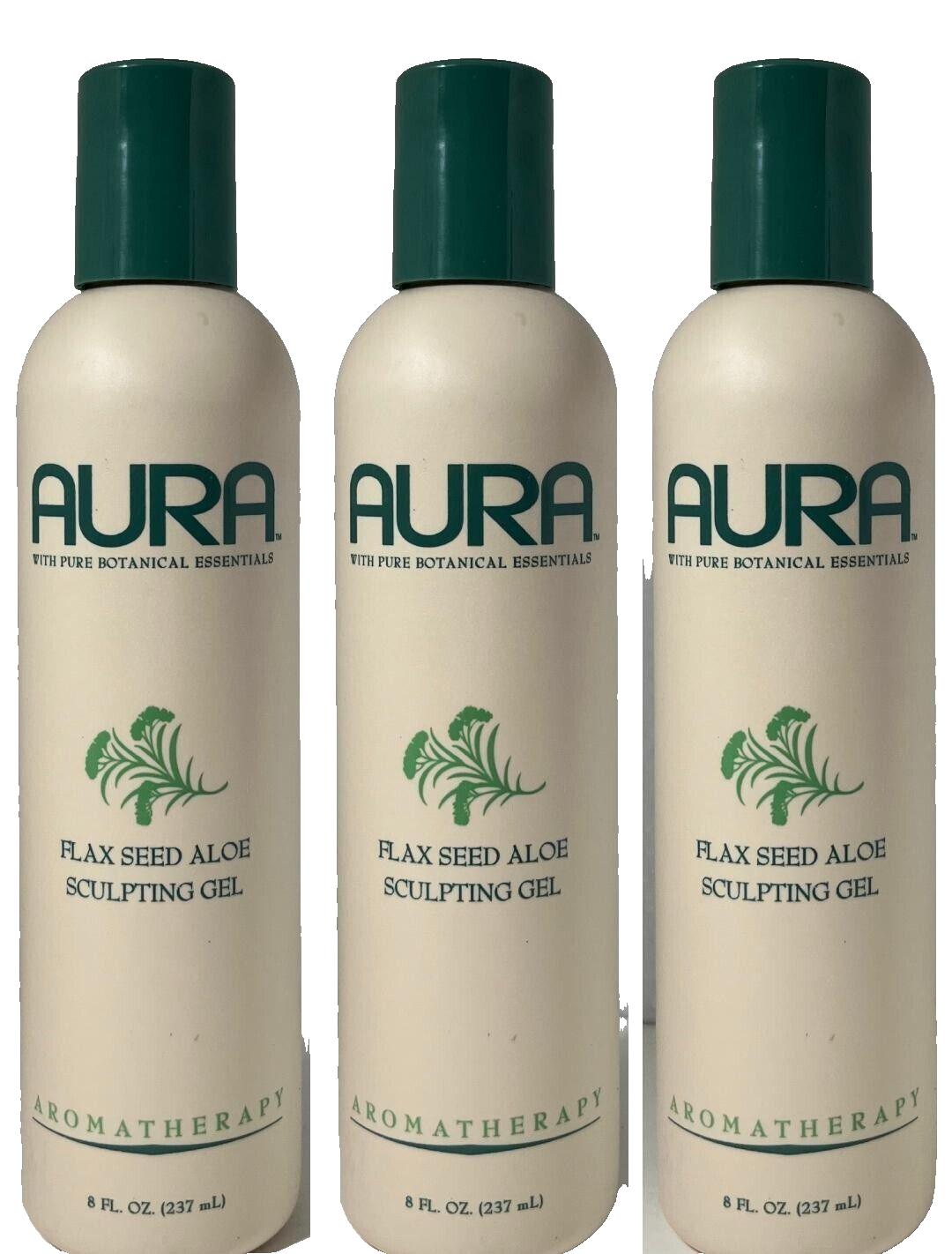 3 Aura Aromatherapy Flax Seed Aloe Sculpting Gel 8 oz ea | eBay