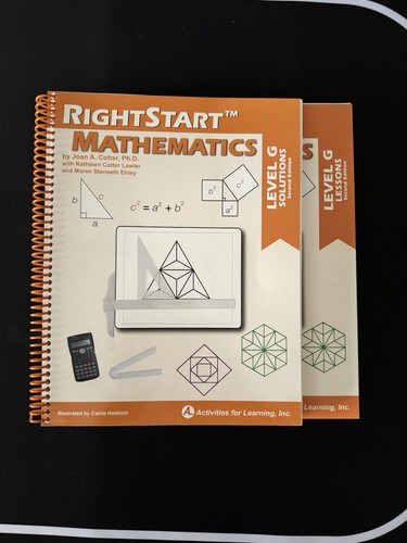 Rightstart mathematics Level G Lesson Book And Solutions Like New | eBay