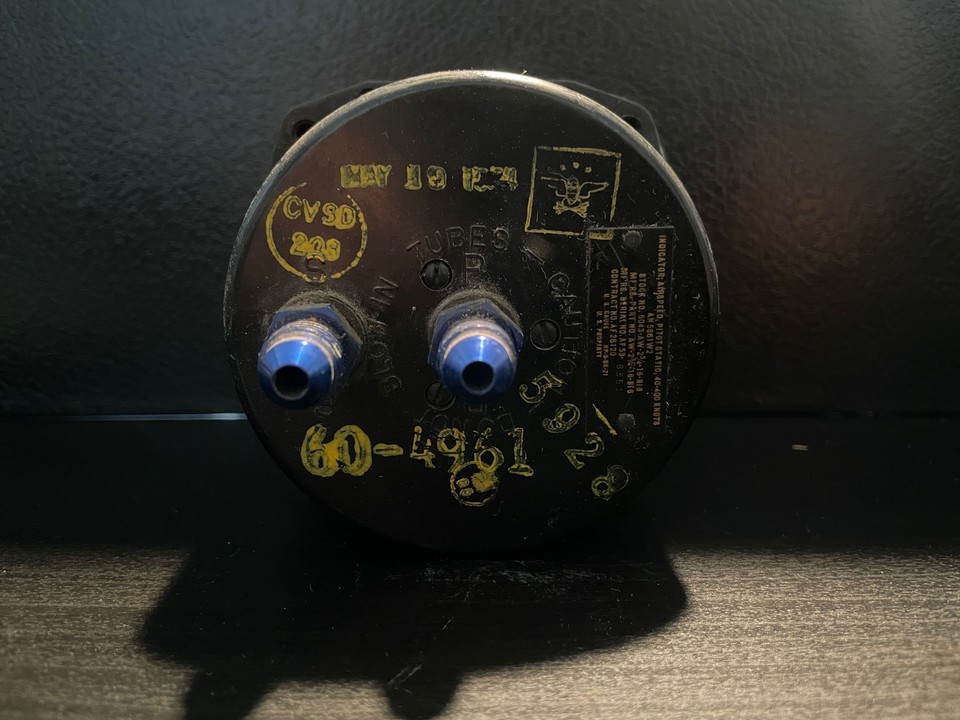 Aircraft Indicator Airspeed Pitot Static 4-400 Knots AN5861W2 US Gauge ...