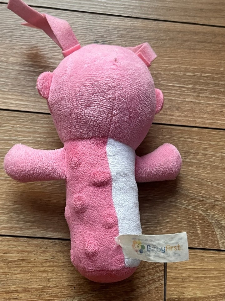 Baby First TV Goo Goo and Gaa Gaa Plush Rattle Pink Bell Chime | eBay