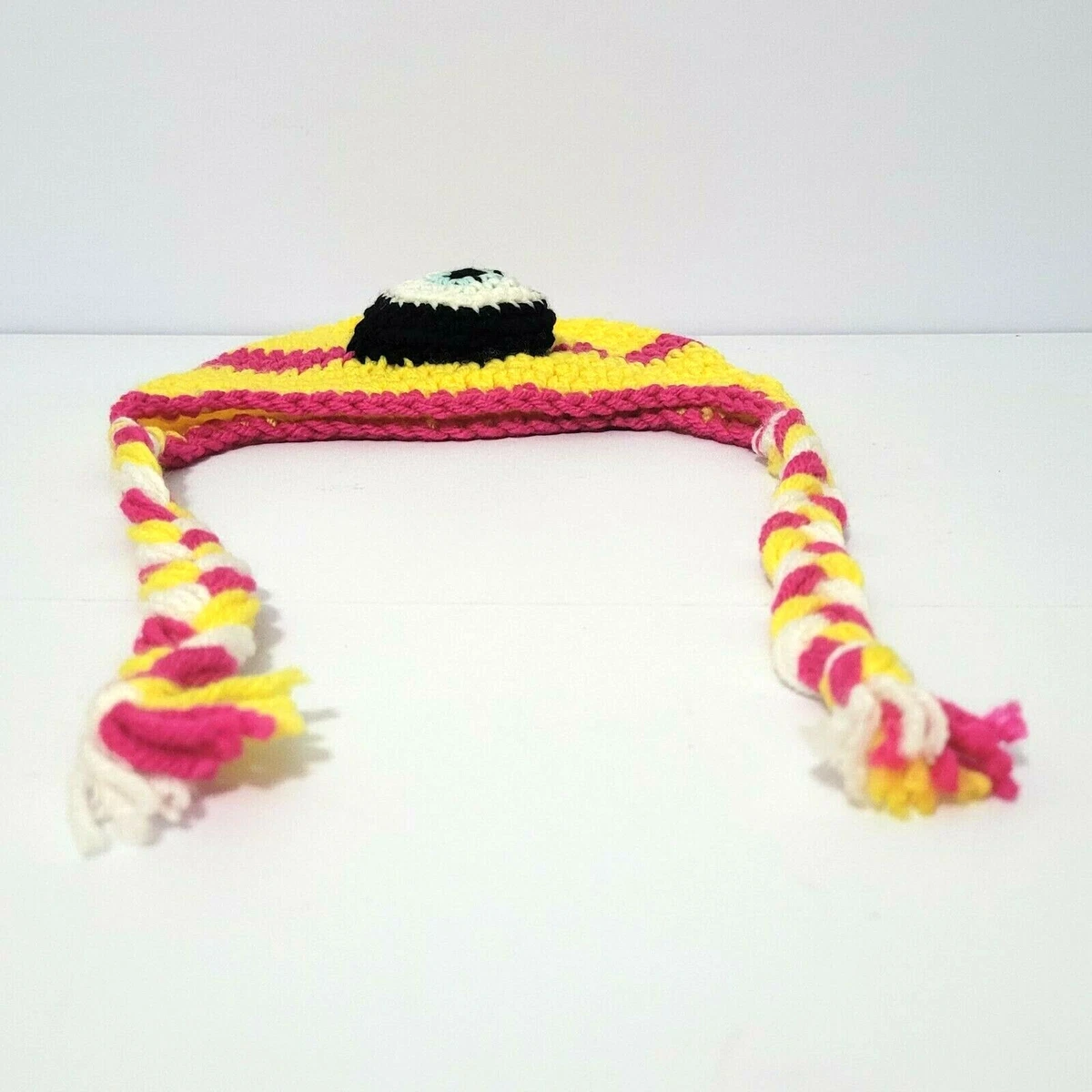 Pink Minion Crochet Hat