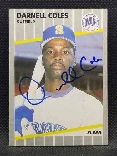 DARNELL COLES Autograph Baseball card auto SEATTLE MARINERS | eBay