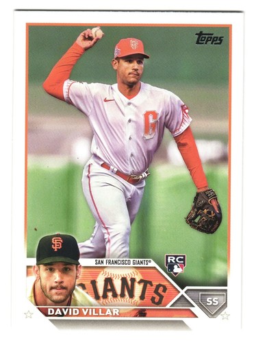 2023 Topps #277 David Villar RC Rookie Card San Francisco Giants QTY | eBay