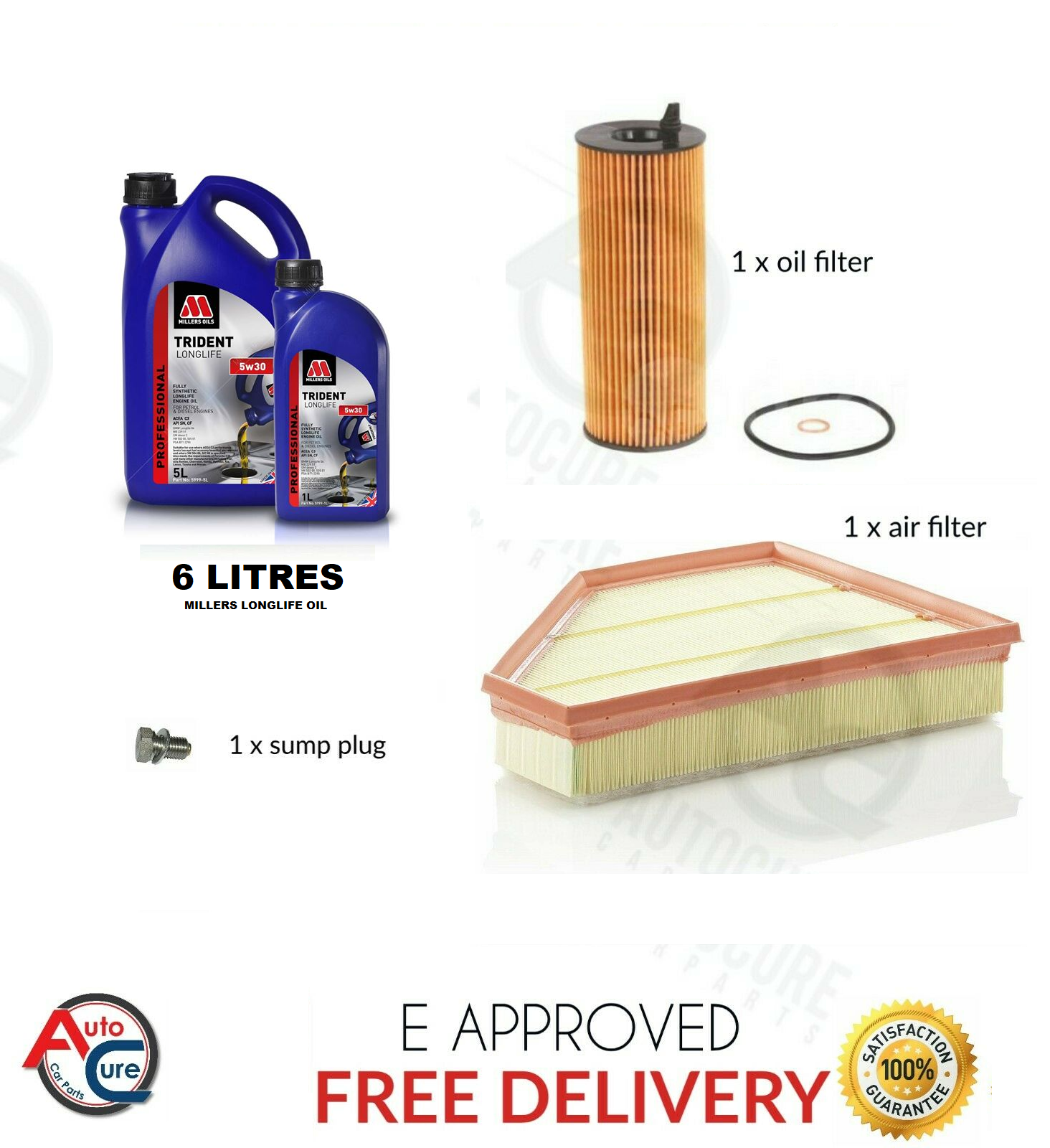 FITS BMW 3 SERIES 320D 07-10 M SPORT TOURING (E91) DIESEL SERVICE KIT ...