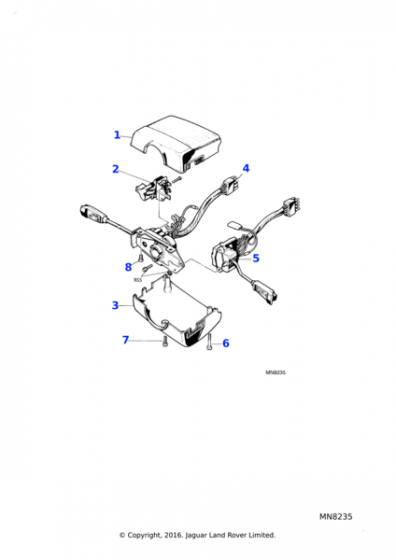 Jaguar Daimler XJ6 XJ12 Hazard Warning Switch AEU1338 GENUINE | eBay