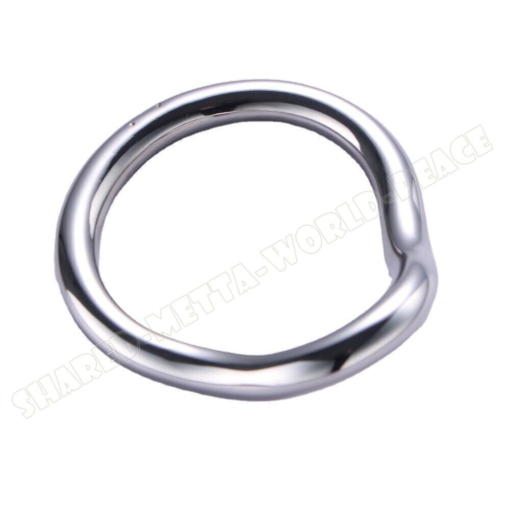New Curved Men Stainless Steel Metal Rings Restrain Binding Male | eBay