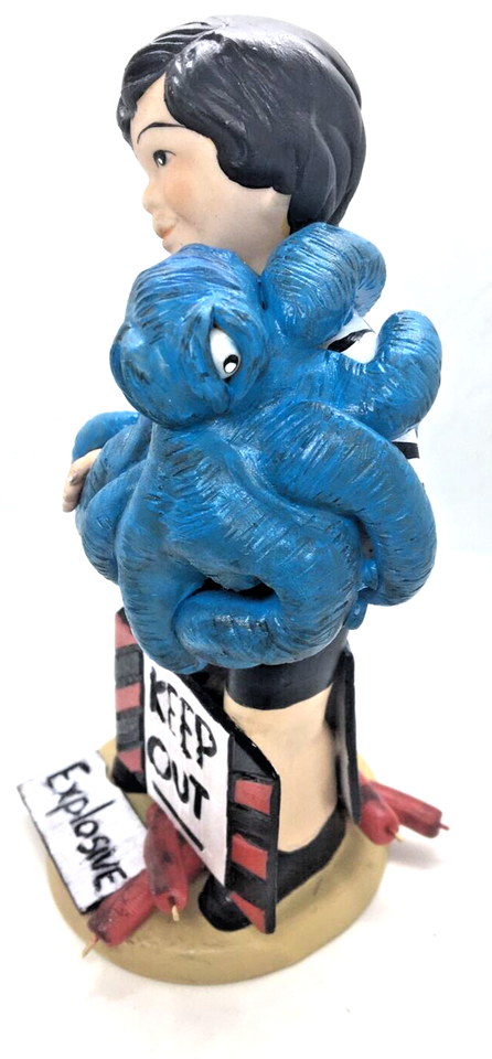 Altered Art Ceramic Figurine PUGSLEY ADDAMS Family Fan Art OCTOPUS OCHO ...