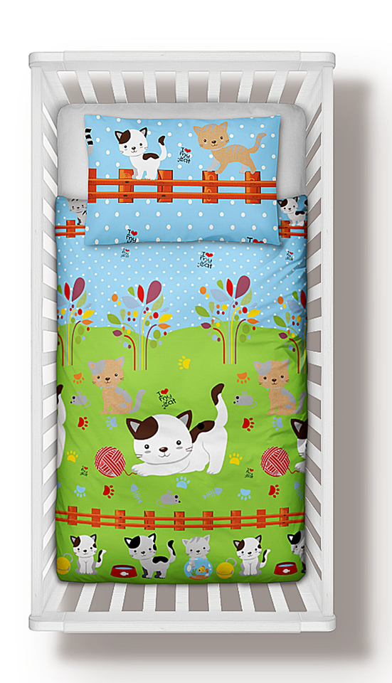 Cot Cot bed Toddler Bed Bedding Set Curtains Nursery Baby Boys Girls ...