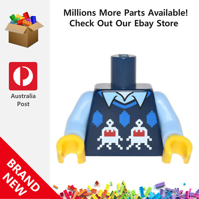 Genuine LEGO™ Dark Blue Torso Knit Vest with White 973 6196678 New ...