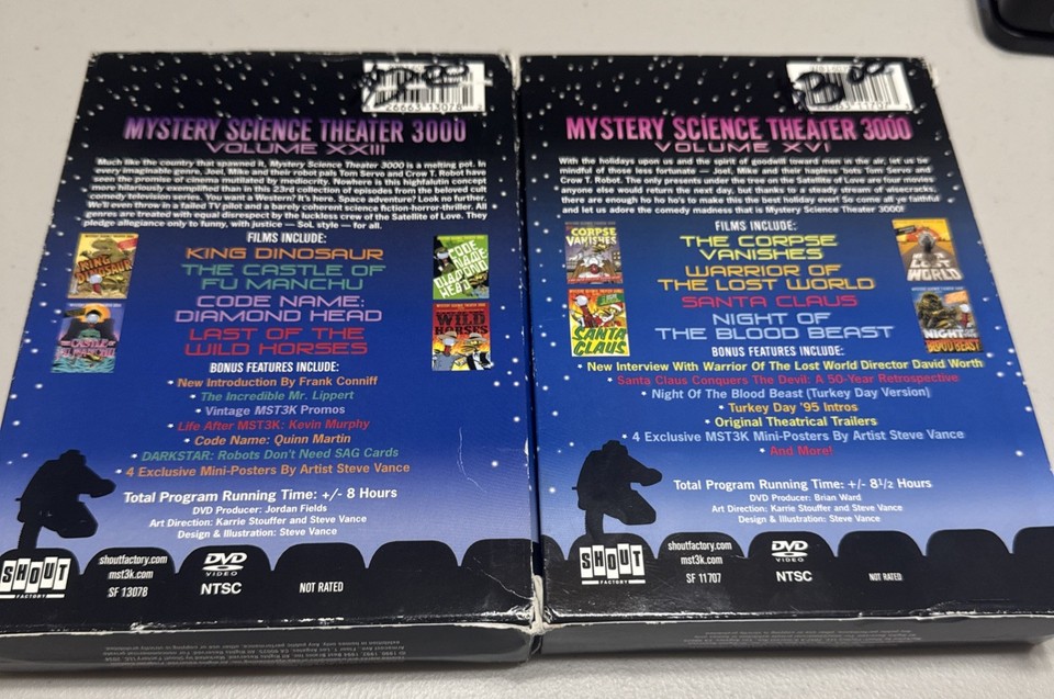 Huge Mystery Science Theater 3000 DVD Collection Lot Shout Factory Box ...