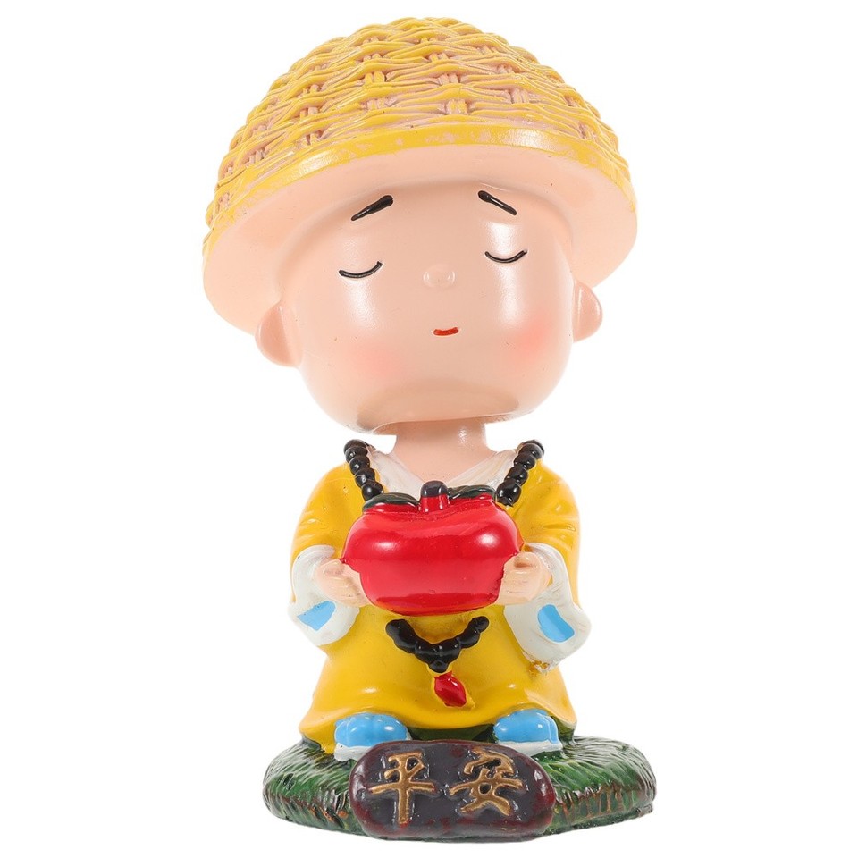 Buddha Bobblehead for Car: Dashboard Figurine Mini Resin Buddha Statue ...