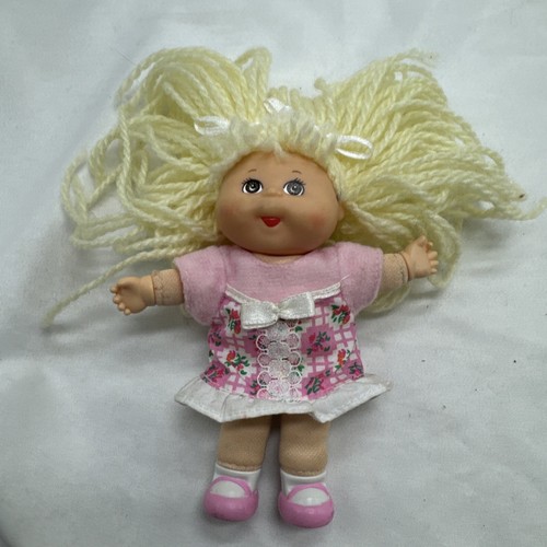 1995 Cabbage Patch Kids Mini Doll 5” Long Blonde Plastic Head Soft Body Mattel | eBay