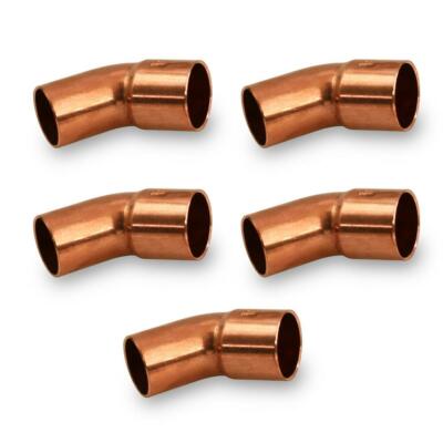 3/8" HVAC Copper Street 45 CxC , W03312 - Pack of (5) | eBay