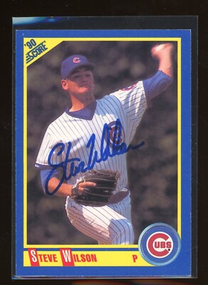 1990 Score STEVE WILSON Signed Card autograph auto CUBS | eBay