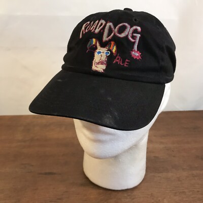 Road Dog Ale Black Cotton Strapback Baseball Cap Hat CH19 | eBay