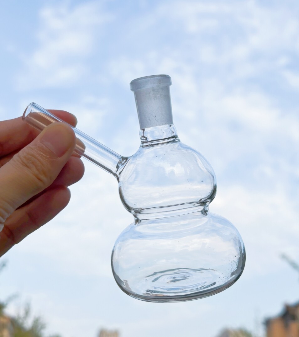 4" Mini Gourd Glass Bong Perc Premium Water Pipe Hookah Bubbler w ...