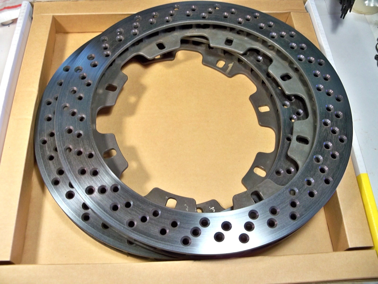 NEW AP speedway front rotors CP 3837-2056D & 2057D 1" thick 12.91" OD ...