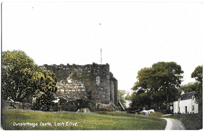 Dunbeg Scotland Dunstaffnage Castle Loch Erive horse cart Antique ...