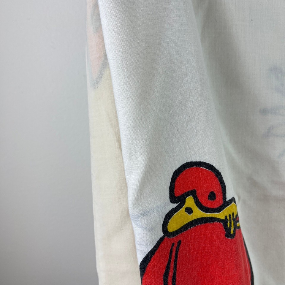 Vintage PEANUTS Charlie Sport Snoopy Flat Sheet 2 Pillow Montgomery ...