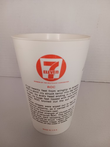 Vintage Roc 7 Eleven Slurpee Plastic Cup.1975 Rare! Monster | eBay
