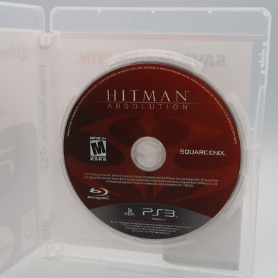 Hitman Absolution PlayStation 3 PS3 - DISC in generic case Square Enix ...