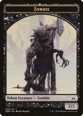 10 Token Cards - ZOMBIE Tokens - Oath of the Gatewatch (OGW) - Magic ...