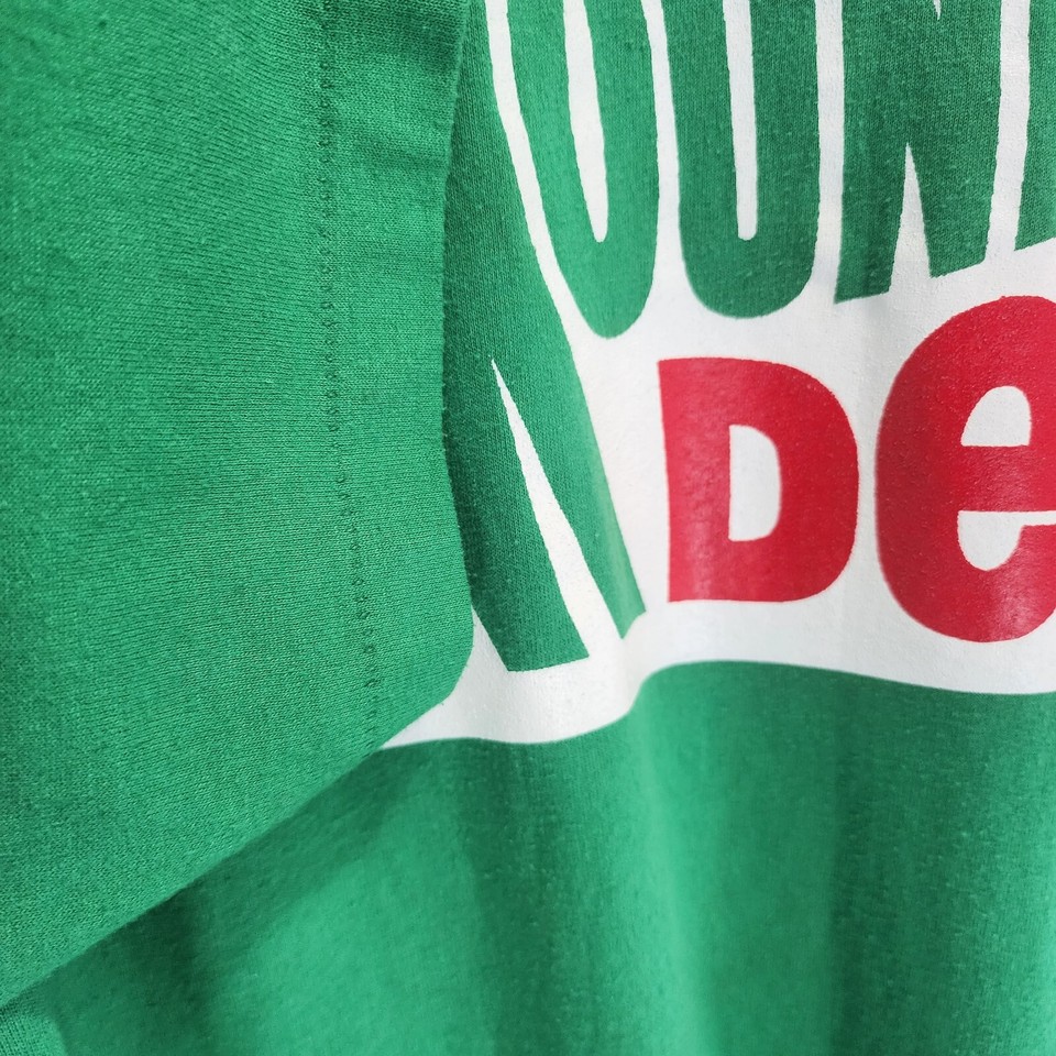 Mountain Dew Vintage Logo Orginal Dew Shirt Green Single Stitch USA Men ...