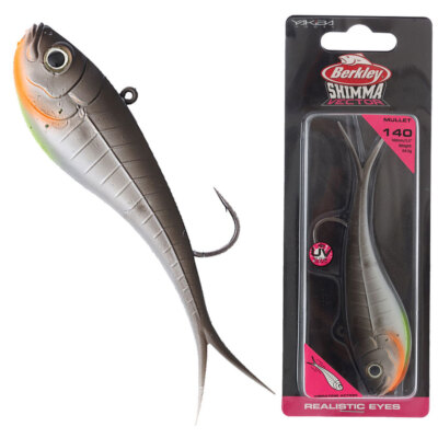 Berkley Shimma Vector Vibe Soft Bait Lure 140mm 64.5g Mullet | eBay ...