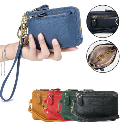 Soft Leather Small Coin Purse for Women Wristlet Mini Pouch Wallet with ...