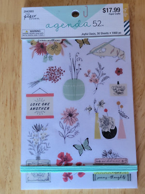 Agenda 52 Sticker Sheets- Joyful Oasis | eBay