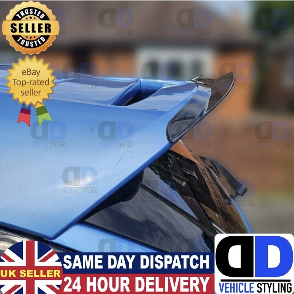 For Ford Fiesta Rear Spoiler Extension Lip Wing Mk7-7.5 ST Zetec S ST ...
