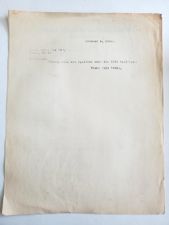 Letterhead, The National Spraker Bank, Canajoharie, NY, 1920 Letter on ...