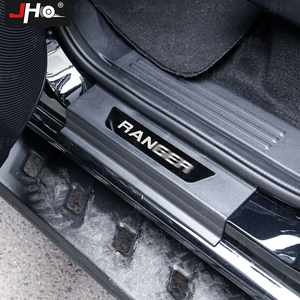 Car Door Sill Scuff Plate Cover Panel Protectors For Ford Ranger 2023 ...