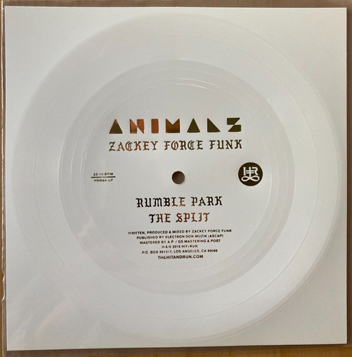 Zackey Force Funk Rumble Park The Split 7" Flexi Record Animals Hit ...