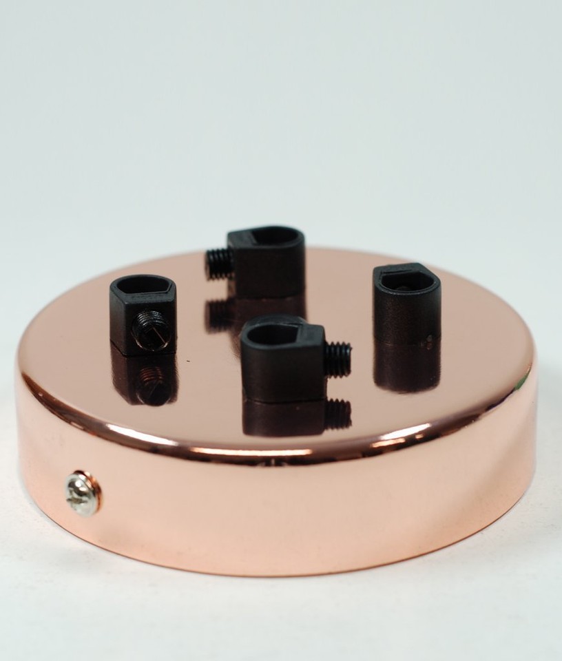 MULTI POINT DROP OUTLET PENDANT CEILING ROSE WITH CORD GRIPS | Copper ...