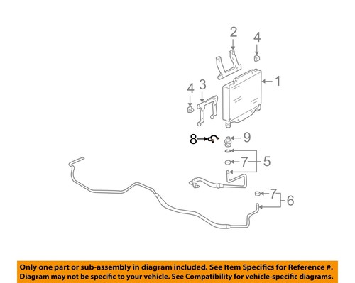 GM OEM 95-23 Acadia Limited Cooling Trans Oil Cooler-Outlet Pipe Clip ...