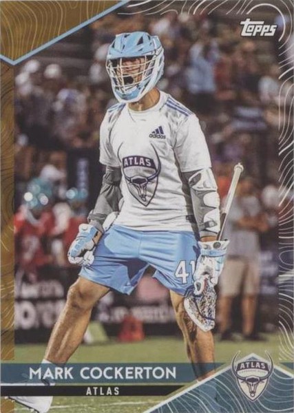 2022 Topps Premier Lacrosse League - Gold #130 Mark Cockerton /50 for ...