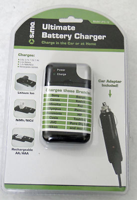 Sima Ultimate Battery Charger, Universal, works at home & in the car ...