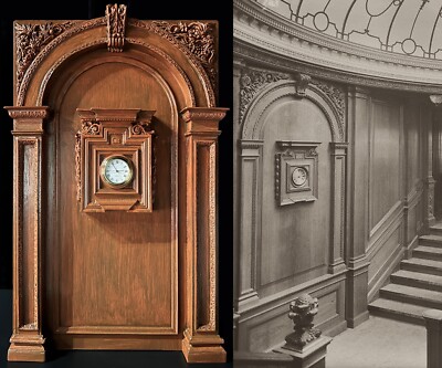 rms TITANIC AFT Clock-White Star Line- with architectural surround | eBay