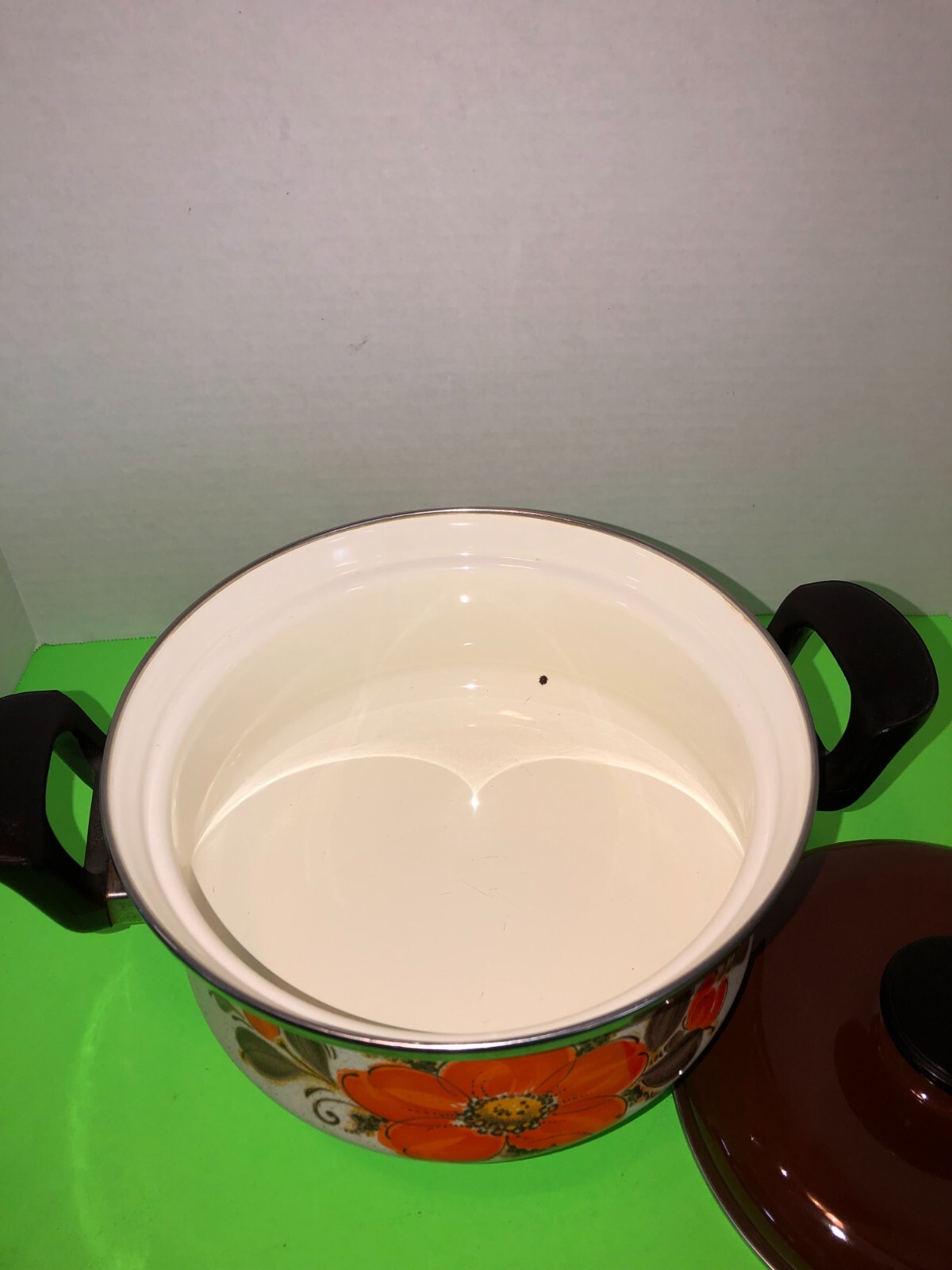 Retro dishes pans Sanko Ware Orange Poppy Japan Cook Ware VTG | eBay