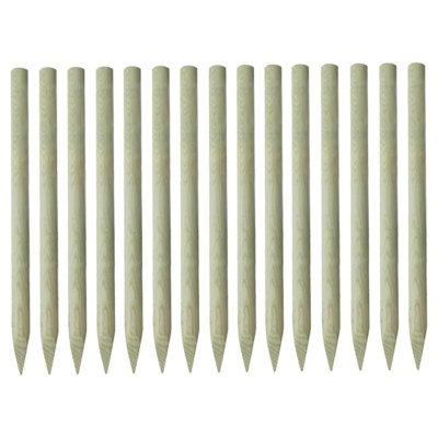 NNEVL Pointed Fence Posts 15 pcs Impregnated Pinewood 4x150 cm | eBay ...