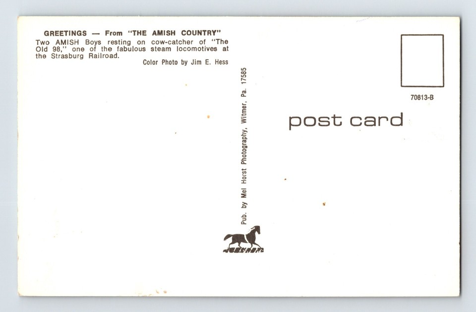 Postcard Railroad Train Strasburg Old 98 Steam 1970s Unposted Chrome | eBay