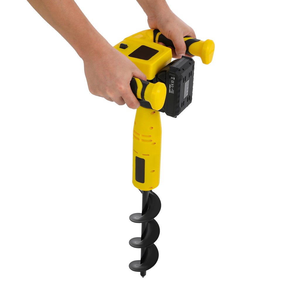 Electric Hole Digging Machine Cordless Post-Hole Digger 550rpm 350W 20V ...